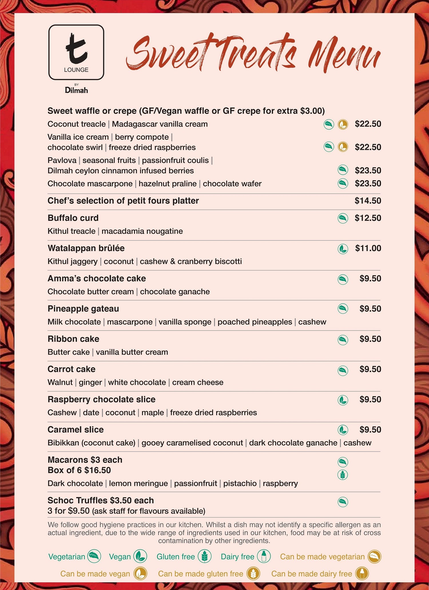 Sweet Treat – Wellington Dilmah t-Lounge